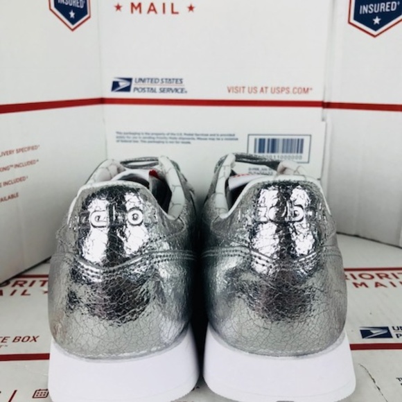 Reebok | Shoes | Womens Reebok Silver Metallic Shoes Bs515 | Poshmark